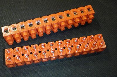 2PC WIRE TERMINAL BLOCK STRIP #22-12 AWG 12 POLE 25A H2519-12#ORANGE | eBay