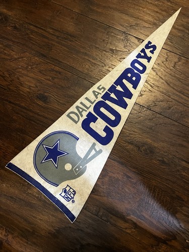 Vintage Dallas Cowboys Pennant NFL Football Felt 30" White | eBay
