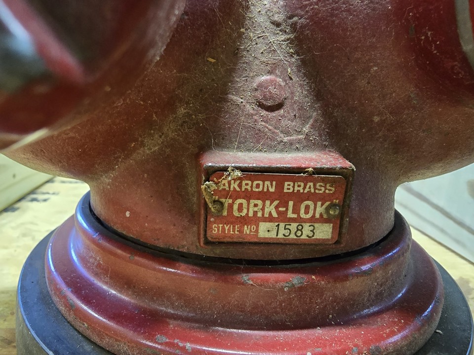 Fire Hydrant Splitter Hose Split Valve Wye Akron Brass Tork-Loc Style ...