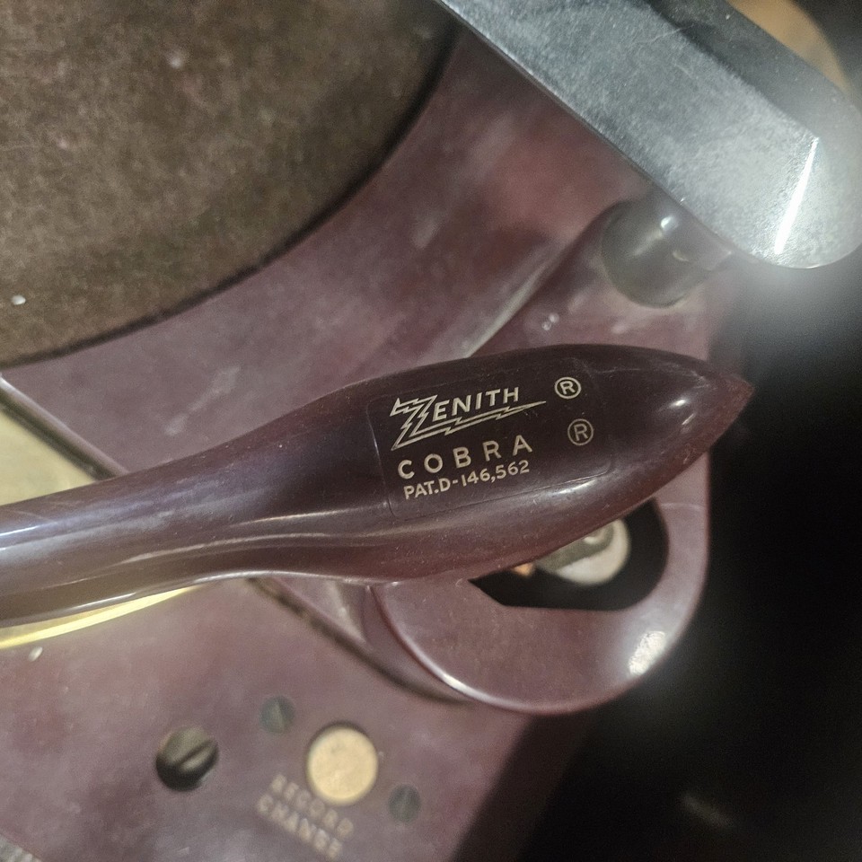 Zenith Cobra Matic model R566? Radio & Record Player Turntable | eBay