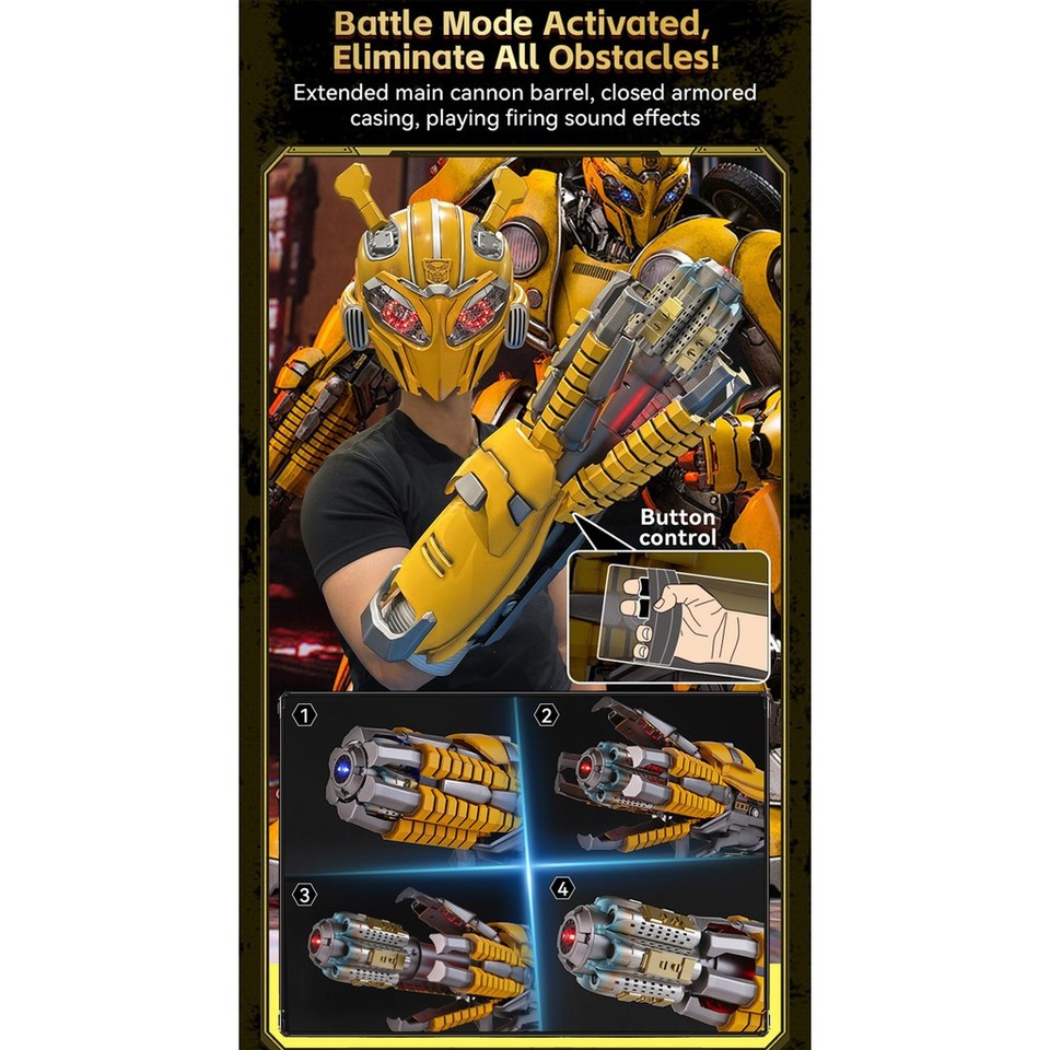 HIPLAY Killerbody Transformers Bumblebee Hand Cannon 1:1 Wearable ...