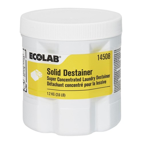 (4 x 2.6 lb) Ecolab 14508 Solid Super Concentrated Laundry Destainer ...