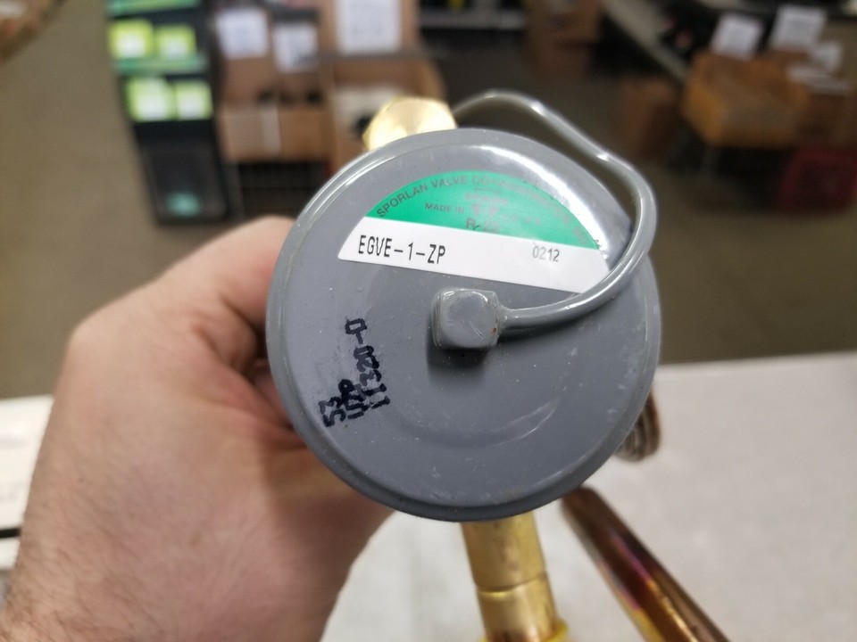 SPORLAN P/N P0765-18 EGVE-1-ZP R-22 EXTERNAL OD SWEAT EXPANSION VALVE ...