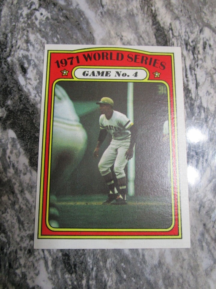 1972 Topps 1971 World Series Cards-Pittsburgh Pirates-Roberto Clemente ...