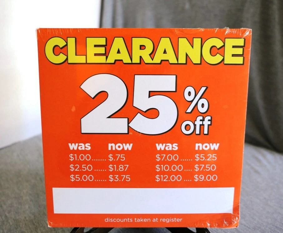 Retail Store Sale Signs
