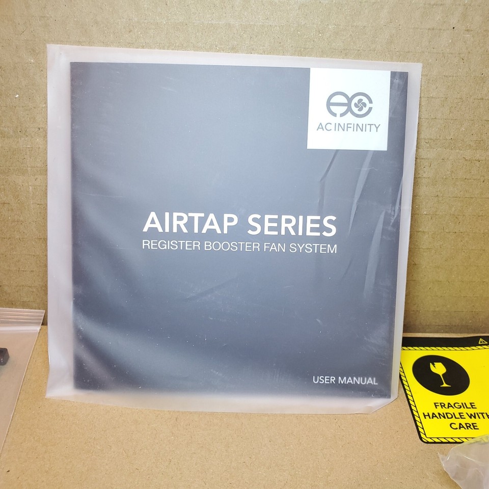 AIRTAP T6, Quiet Register Booster Fan, Heating / Cooling 6 x 12 ...