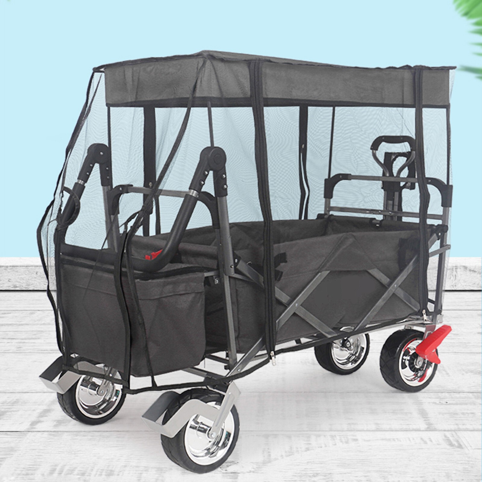 Shade and Bug Protection for Collapsible Garden Carts Stay Cool and Bug ...