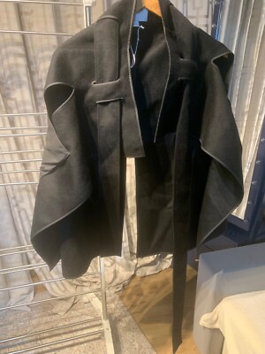 COS Cape Poncho, Brand New , Black ,Size XS/S , RPP 115£ | eBay UK