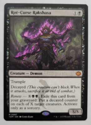 MTG Rot-Curse Rakshasa, NM-Mint, English Tarkir: Dragonstorm - Slight ...