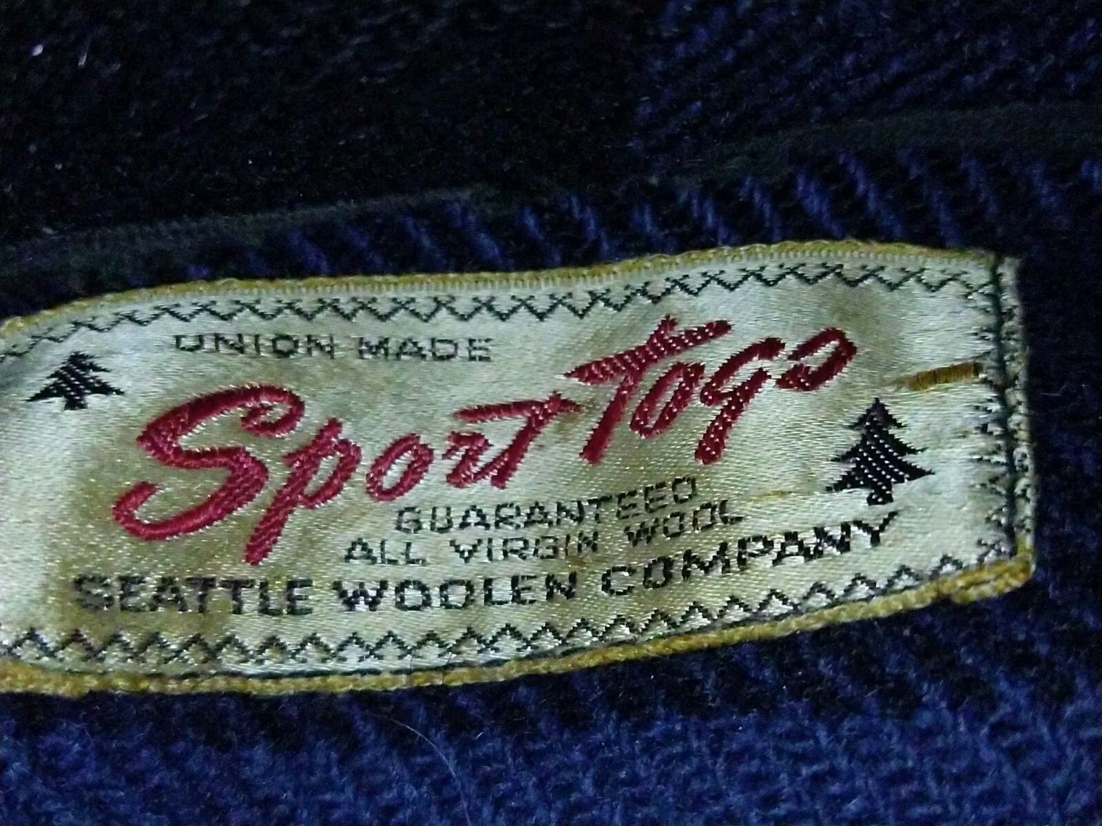Super Rare Seattle Woolen Co "Filson" Sport Togs Jacket w/ Leather ...