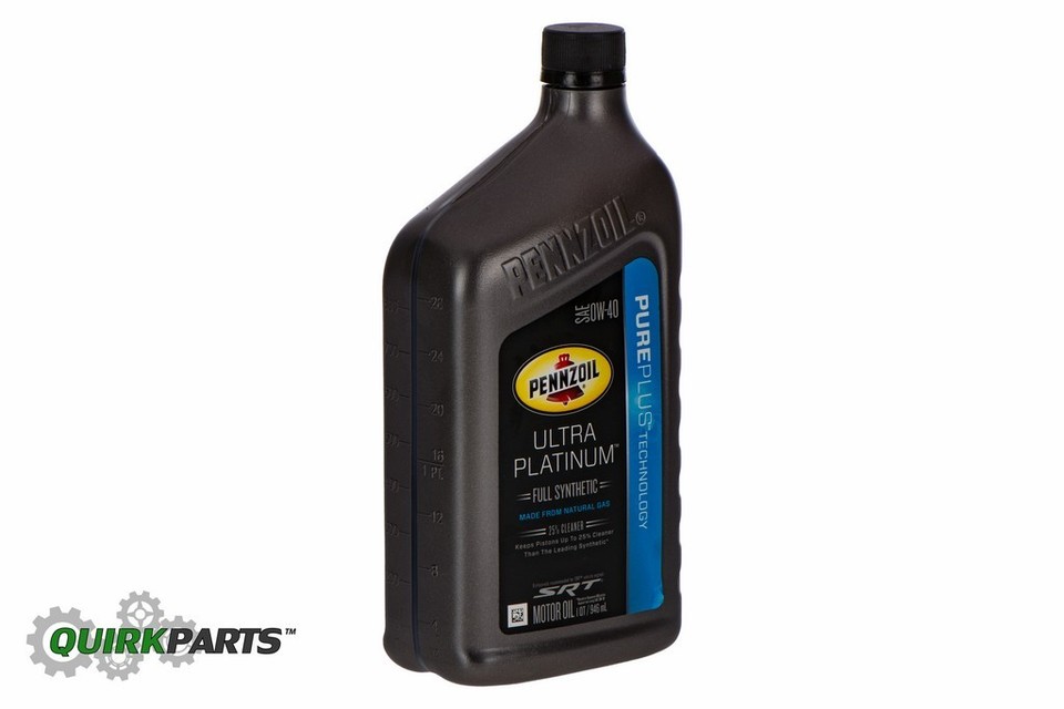 0W40 PENNZOIL FULL SYNTHETIC ULTRA MOTOR 1 QUART SRT ENGINE 50040856AA ...