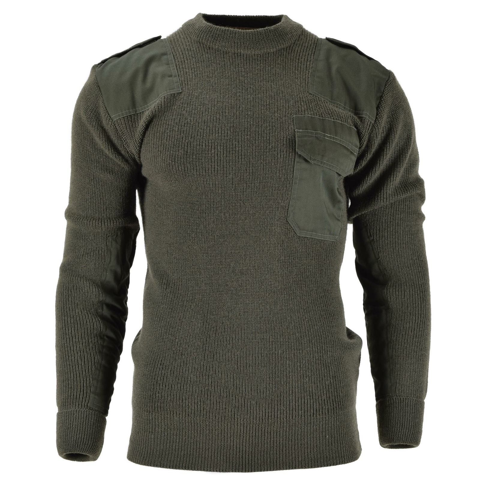 Mil-Tec brand Men Sweater German pullover Commando Jumper Olive OD ...
