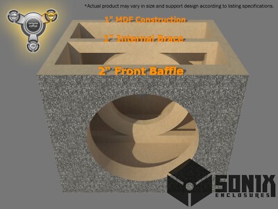 STAGE 3 - SEALED SUBWOOFER ENCLOSURE FOR STEREO INTEGRITY SQL-12 SQL12 ...