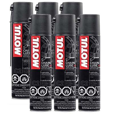 Motul MC CARE C2 CHAIN LUBE ROAD Spray 2.4L Multi Purpose Grease 6 x 0 ...