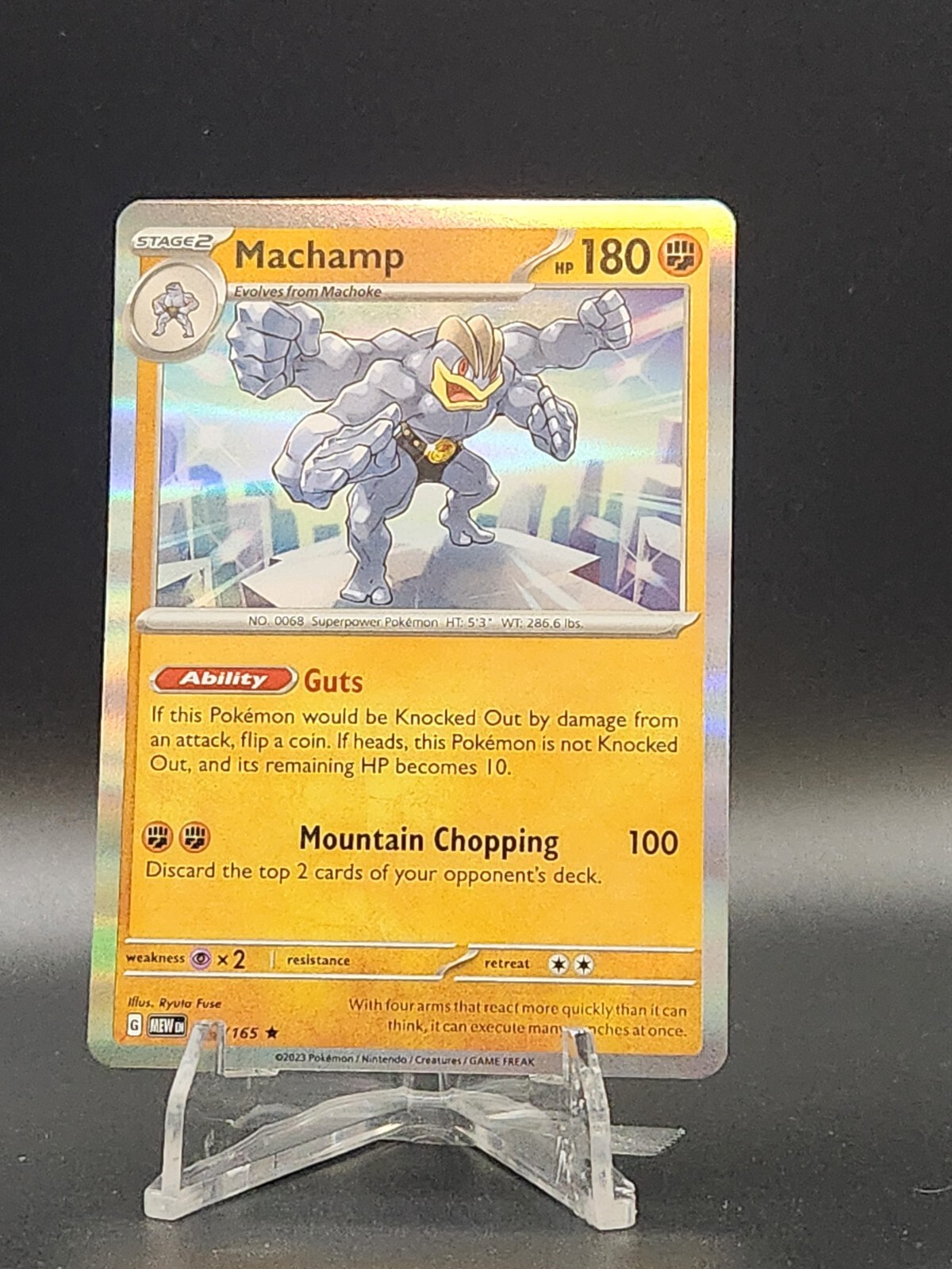 Pokémon TCG - Machamp 68/165 - Holo Rare - 151 - NM/M | eBay