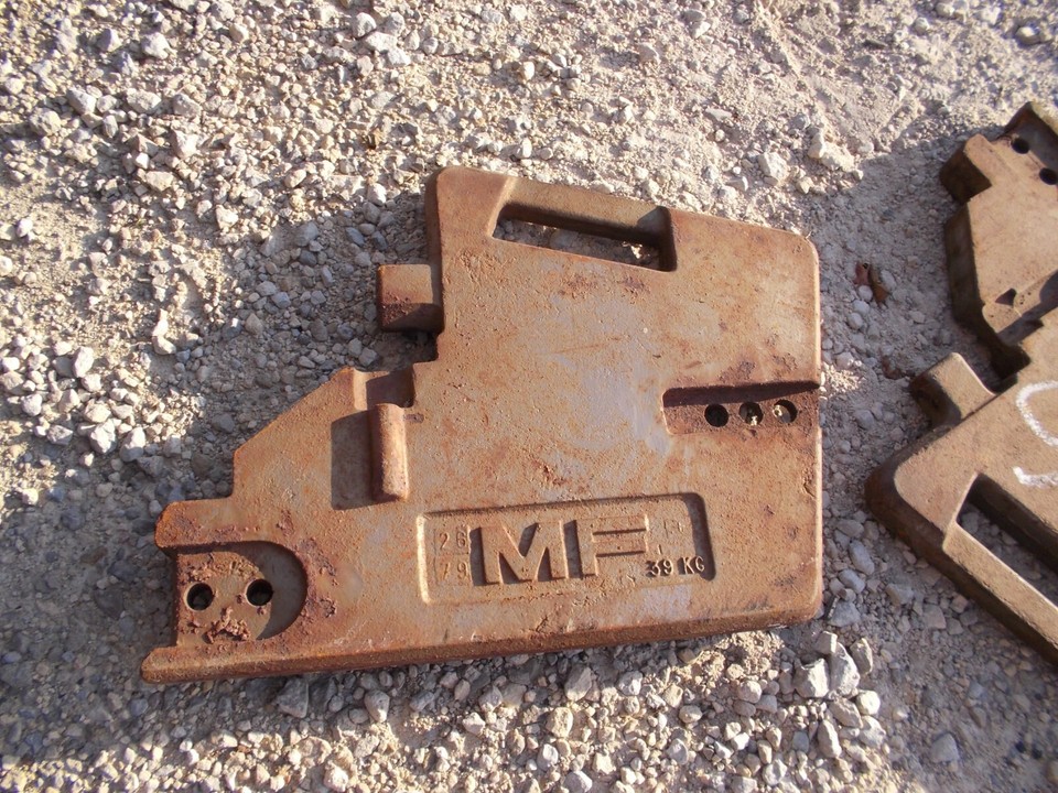 Massey Ferguson MF Tractor pair set of front suitcase suit case weight ...