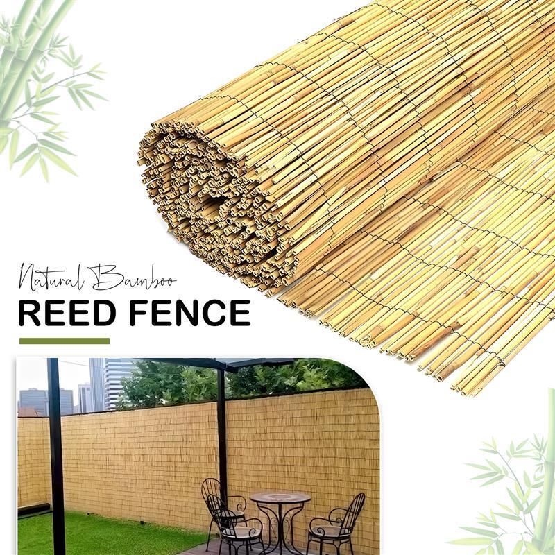 Bamboo Reed Garden Fence Split Bamboo Garden Fence Screening: Natural