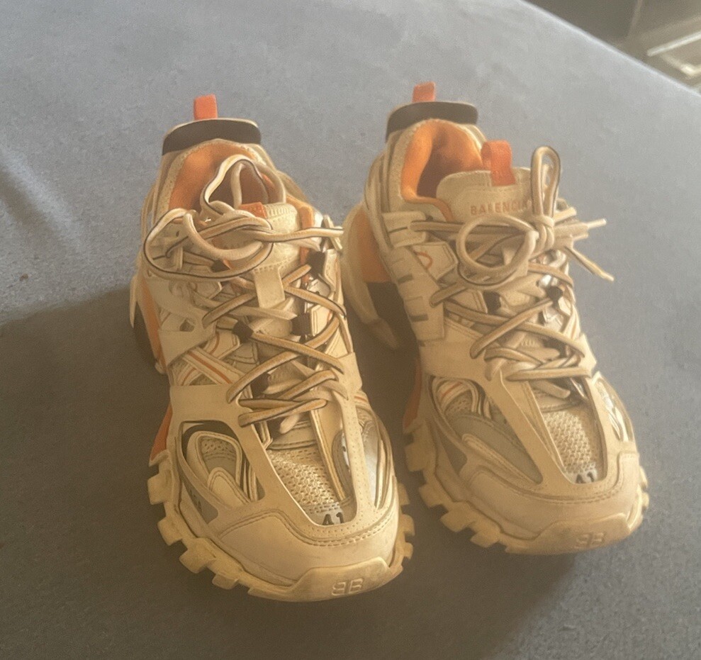 Balenciaga Track Trainer White Orange - Gem