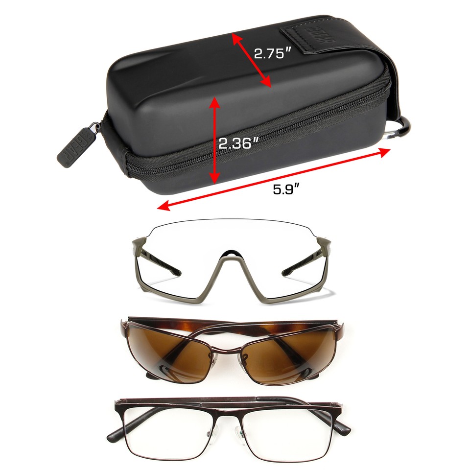 USA GEAR Hard Shell Glasses Case - Rugged Hard Case with Belt Loop ...