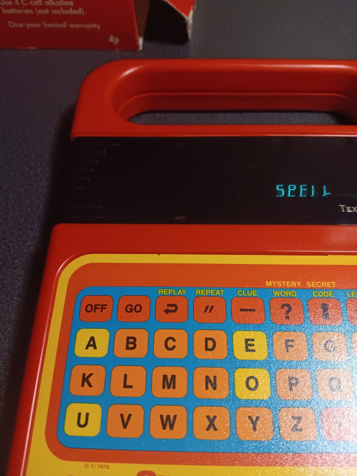 Texas Instruments Speak N Spell Vintage 1978 Talking Toy & Learning ...