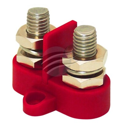 Jaylec BP3828R Small Base Dual Post Divided M8 - M10 Red 45.3 X 43 X 37 ...