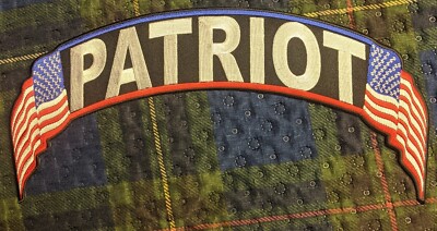 Patriot Flags 12 Inch Rocker Back Patch | eBay