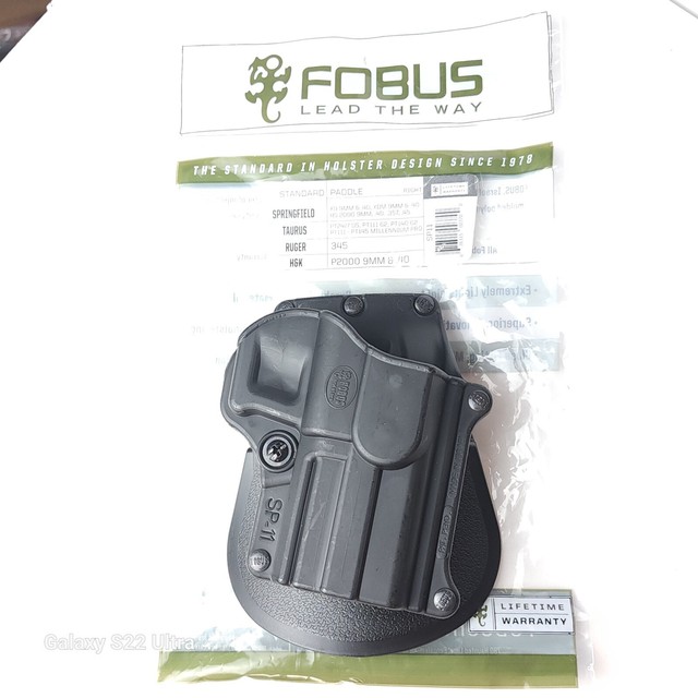 Fobus Paddle Holster RH Springfield Armory XD Sig Sauer 2022 Ruger 345 ...