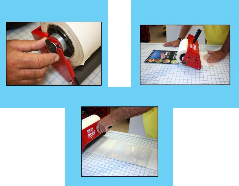 3" TO 24" PRO-ROLL TAPE APPLICATOR / HAND HELD PREMASK TRANSFER PAPER ...