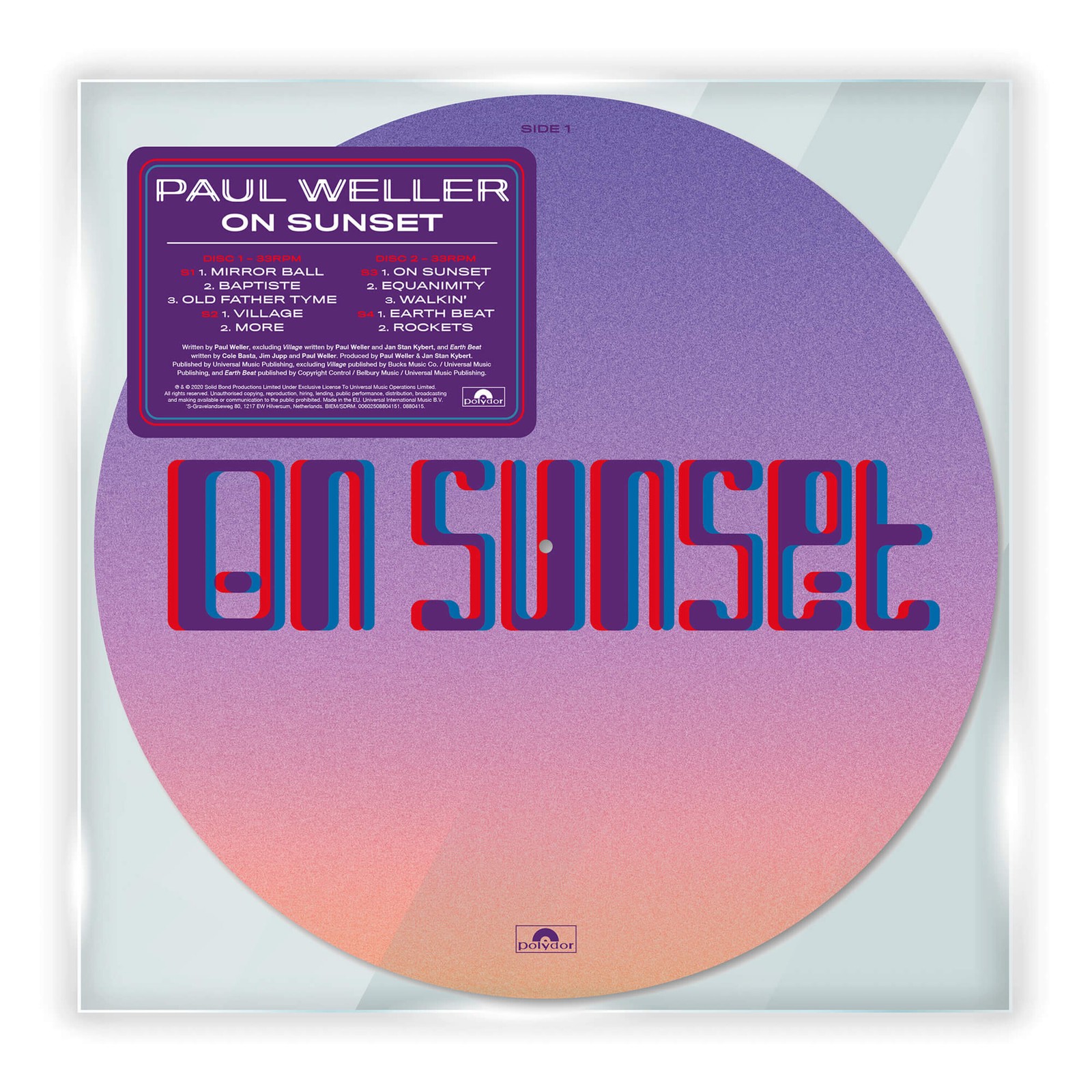 Paul Weller On Sunset (Vinyl) 12" Album Picture Disc (US IMPORT ...