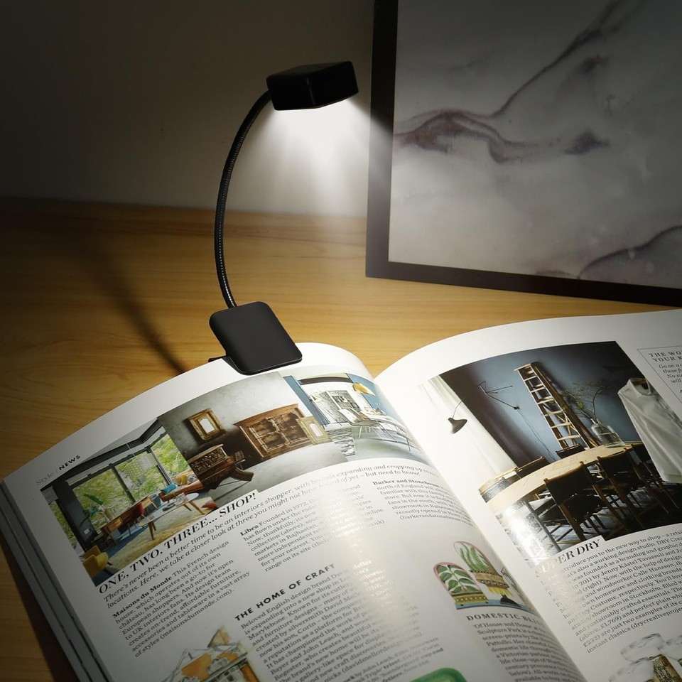 KunHe Rechargeable Book Lights for Reading at Night Small Book Light ...