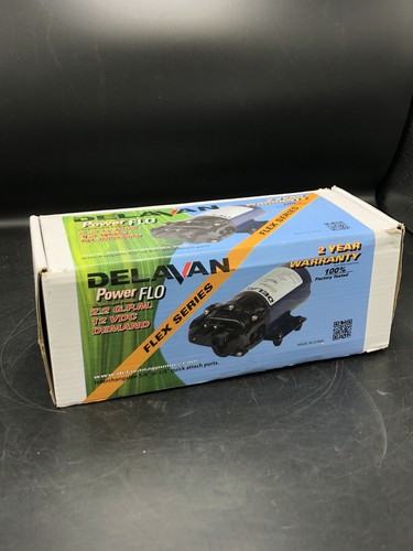 Delavan Diaphragm Flex Pump 12 V 60 PSI 2.2 GPM 3/4" QA, Fittings I ...