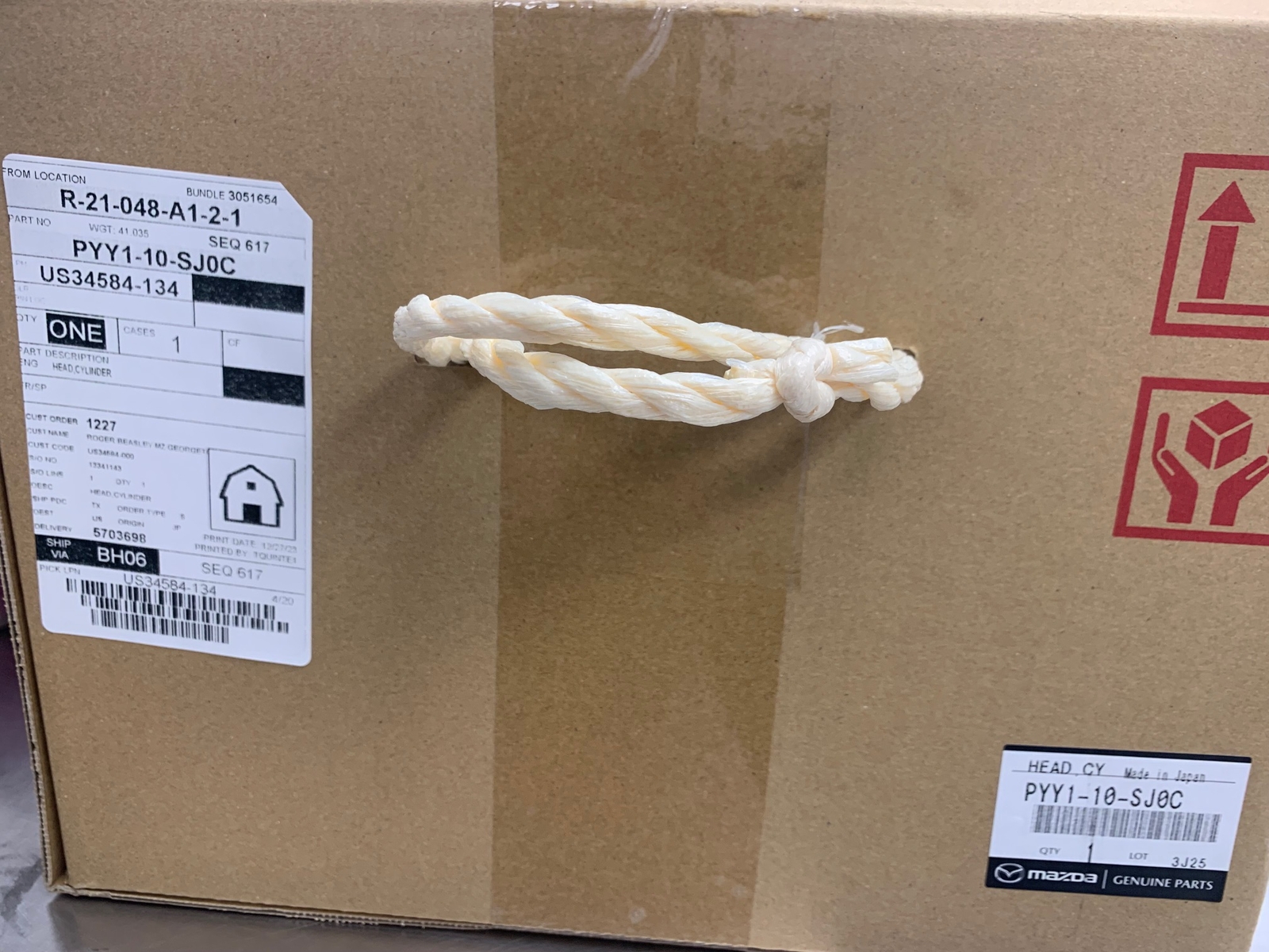 MAZDA GENUINE OEM HEAD,CYLINDER PYY1-10-SJ0C | eBay