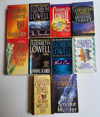 ELIZABETH LOWELL~Romance/Mystery/Suspense~LOT OF 10 P/B BKS, PREOWNED ...