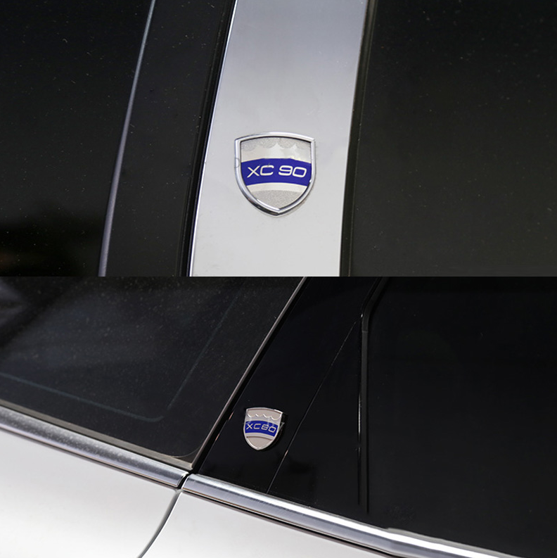 2PC For VOLVO Boot Rear Trunk Side Emblem Sticker Decal Metal Badge ...