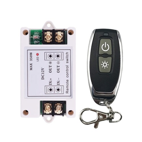 High Power RF Remote Control Light Switch Wireless Receiver With Remote ...