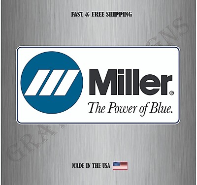 Miller Electric Welders Logo Sticker Decal Vinyl Car Truck Wall Water ...