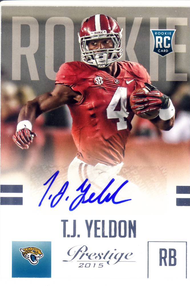 tj yeldon rc rookie draft auto autograph alabama crimson tide college ...