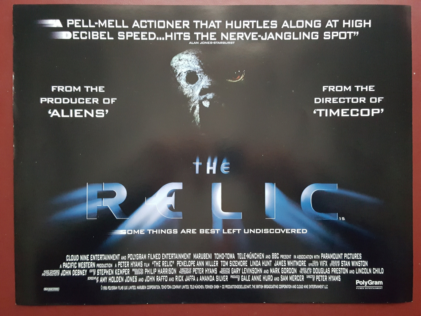 The Relic Orginal Mini Cinema Movie Poster 1997 - Penelope Ann Miller ...