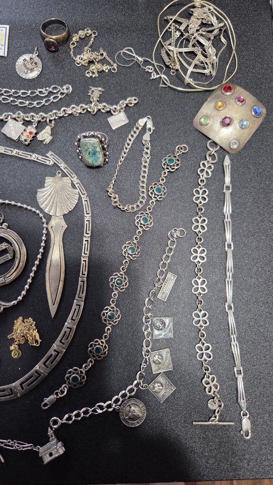 Mixed Scrap .925 Sterling Silver 65pcs. Lot Tested 679gr. | eBay