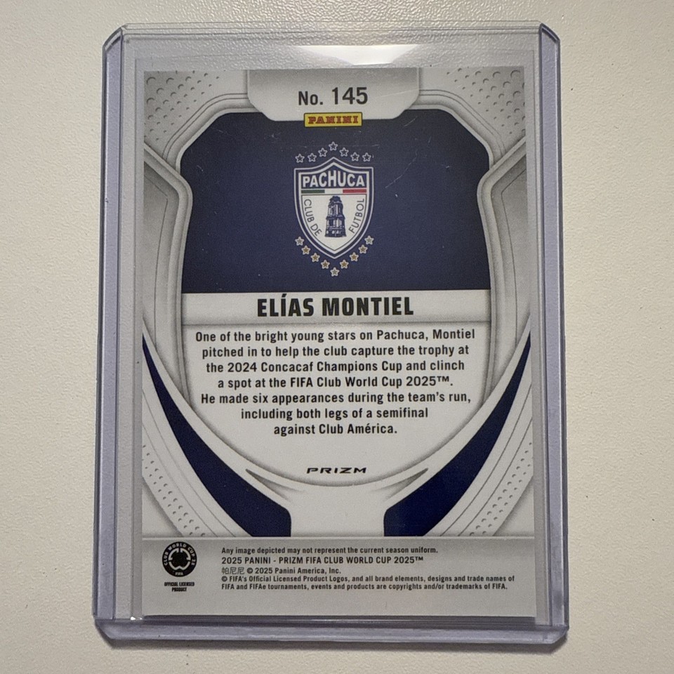 2025 Panini Prizm FIFA Club World Cup Elias Montiel #145 Glitter Rookie ...