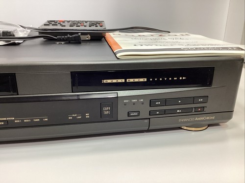 Horizon Go Video Dual Deck Hi Fi VHS VCR - Model GV3050X - Original ...