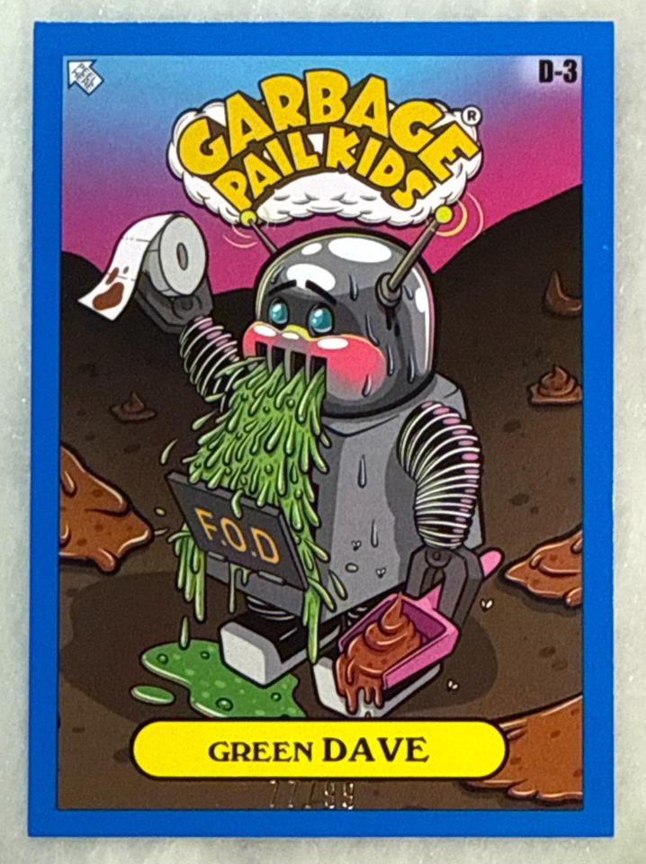 Green Dave 2024 Topps Garbage Pail Kid Green Day Dookie 30 Year Blue ...