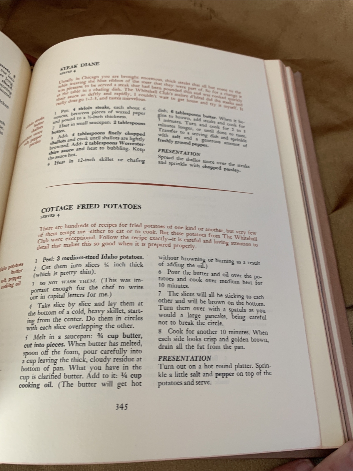 Treasury of Great Recipes Cookbook Vincent Price First Edition Stated ...