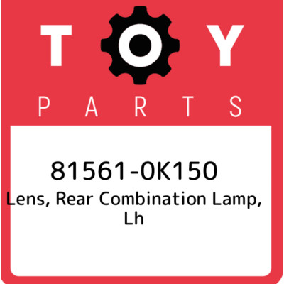 81561-0K150 Toyota Lens, rear combination lamp, lh 815610K150, New ...
