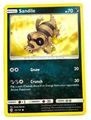 2017 POKEMON / SANDILE #551 DESERT CROC / POKEMON CARD | eBay