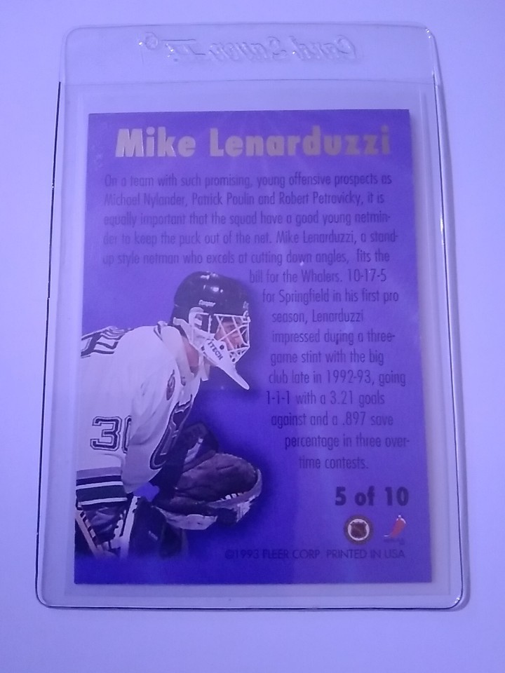 1993-94 Fleer Ultra Prospect Mike Lenarduzzi #5 Rookie RC | eBay