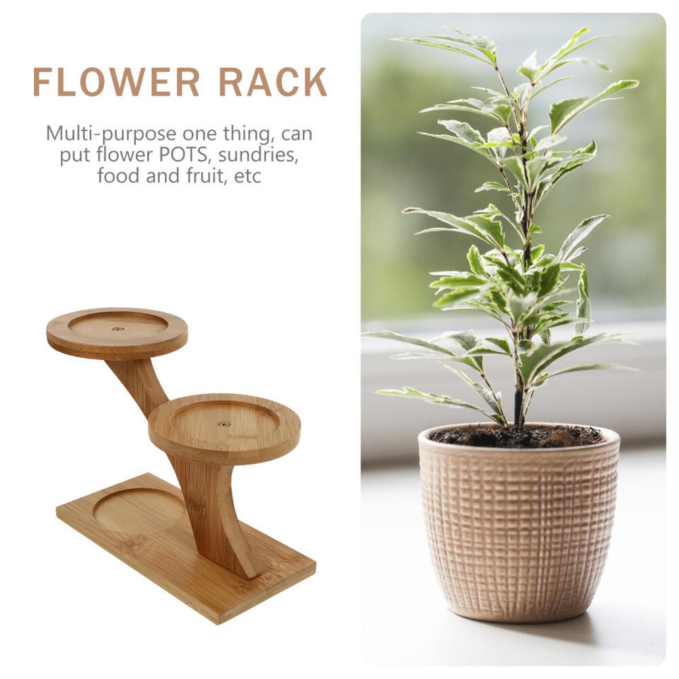 Tiered Plant Ladder Rustic Display Stand Tabletop Plant Shelf | eBay