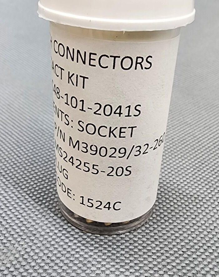 [43] Cinch Connectors Contact Kit - Amphenol MS24255-20S / M39029/32-260 Socket | eBay