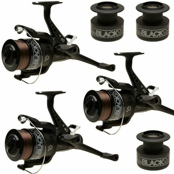 Lineaeffe All Black 60 Freespool Fishing Reel for sale online | eBay