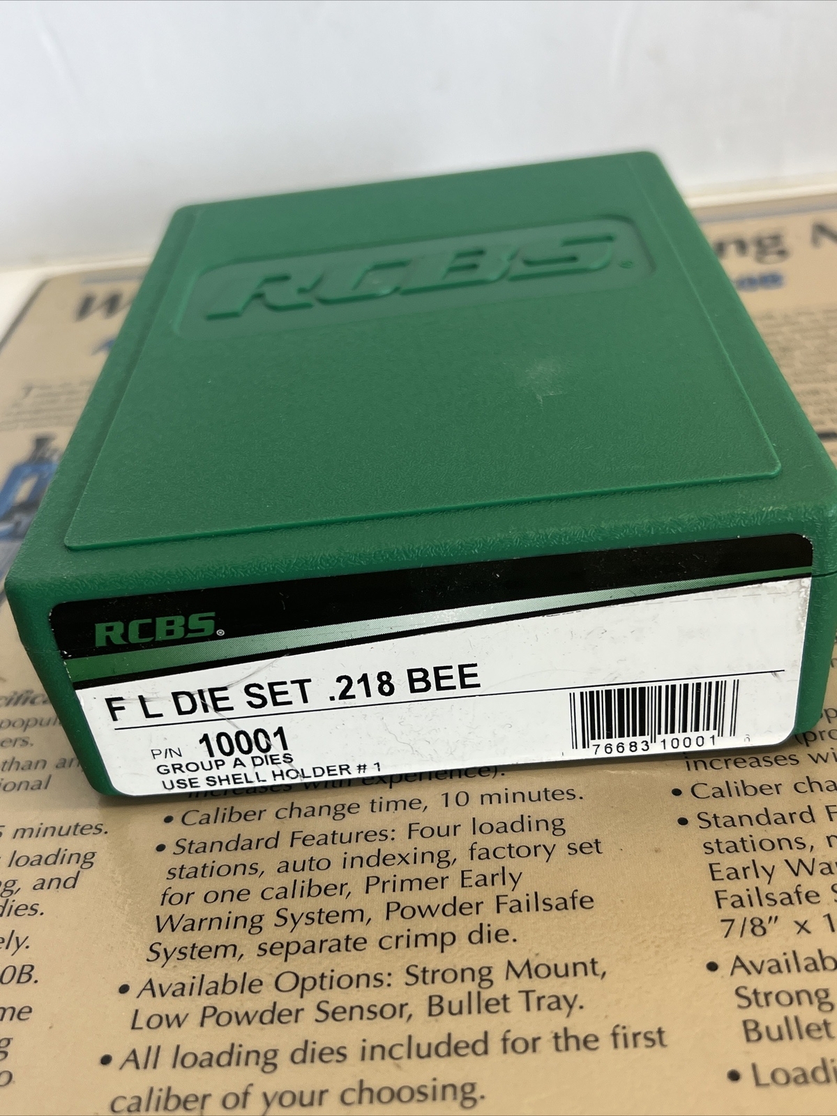 RCBS 218 BEE FULL LENGTH RELOADING DIE SET # 10001 NEW | eBay